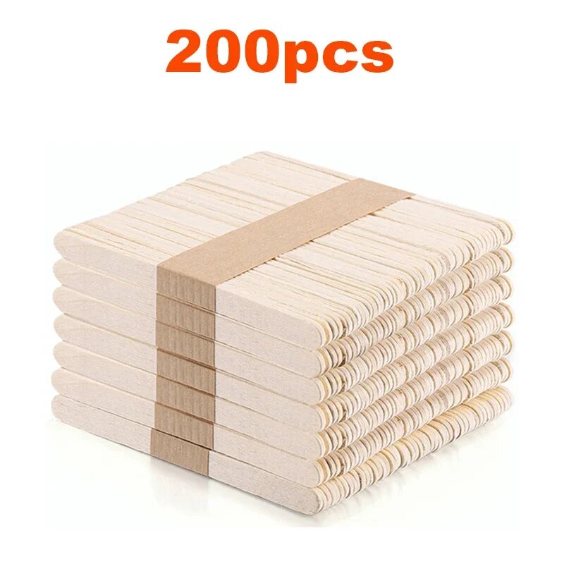 Деревянные палочки для мороженого 100/200 шт. 200pcs