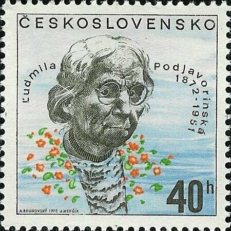 (1972-027) Марка Чехословакия "Людмила Подъяворинская" Личности III