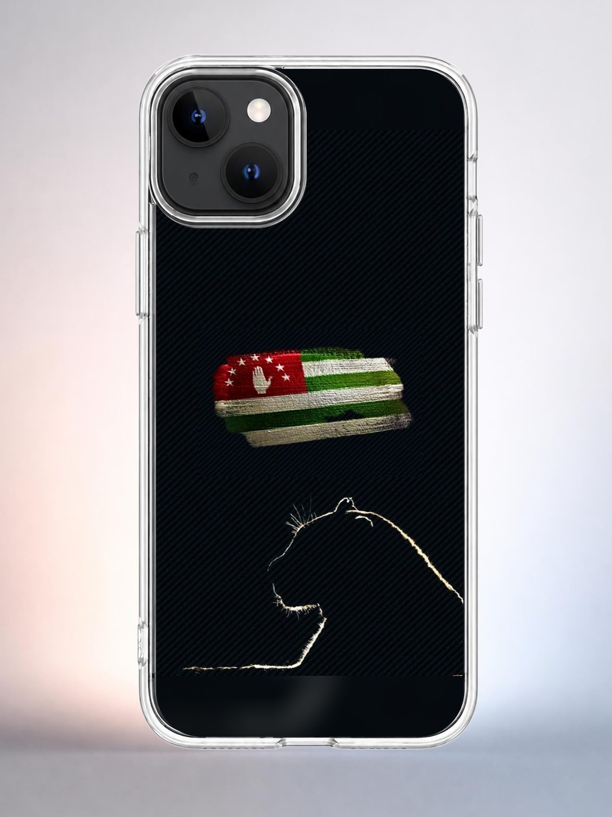 Чехол iPhone 15 Абхазский флаг Y2K Indie Sleaze