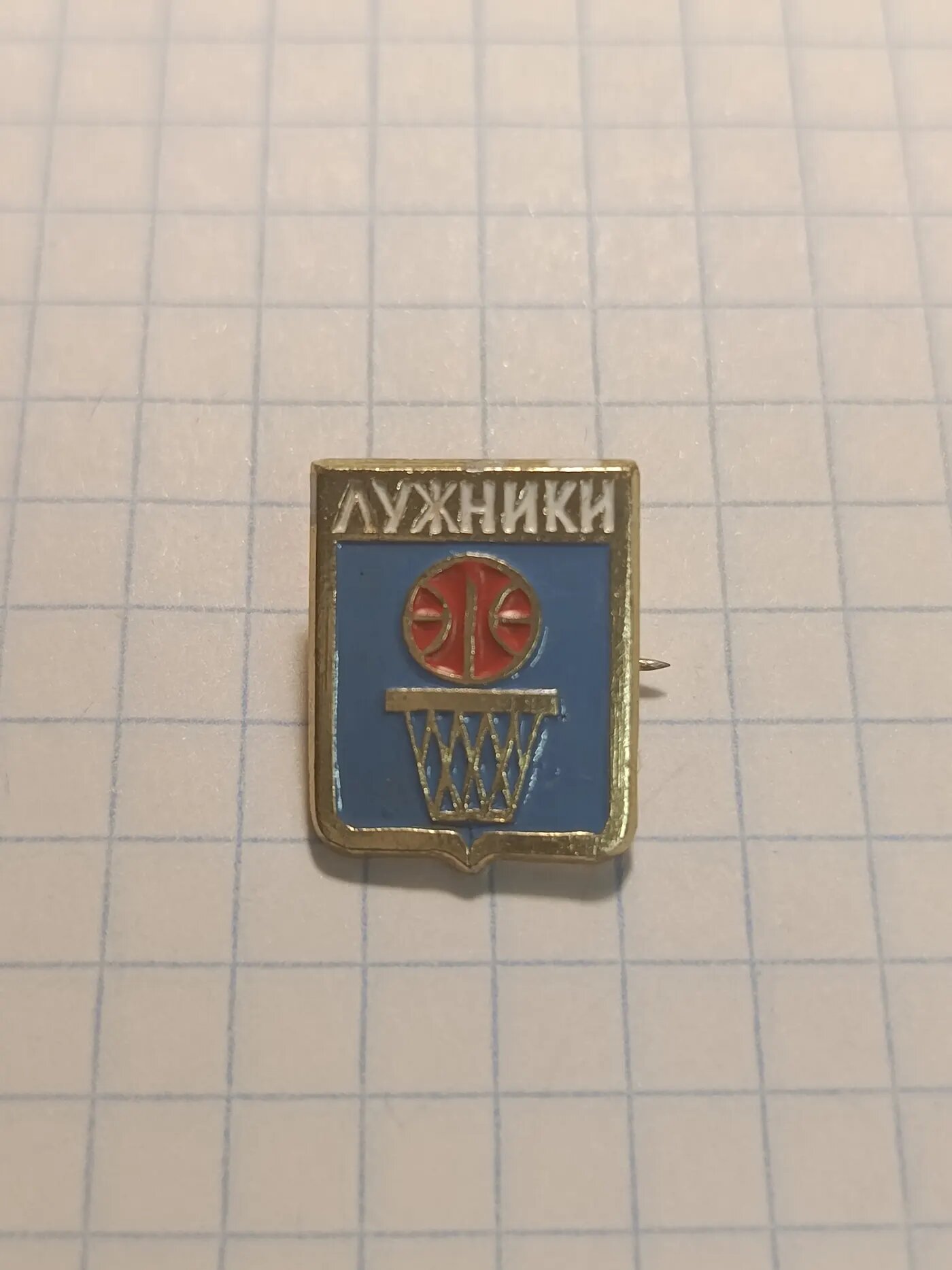 Коллекционный значок Лужники. Баскетбол