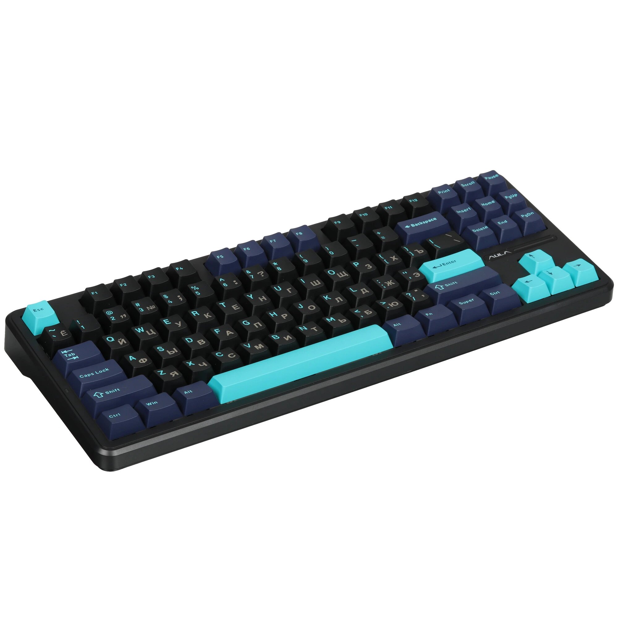 Клавиатура проводная + беспроводная AULA F87 Pro черный, LEOBOG Graywood V4