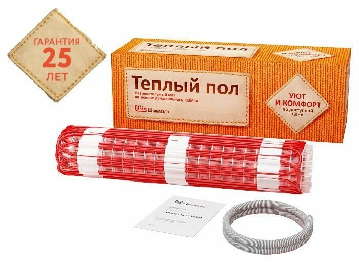 Комплект «Теплый пол» (мат) WSM 2190Вт/14.5кв. м Warmstad 100035666100