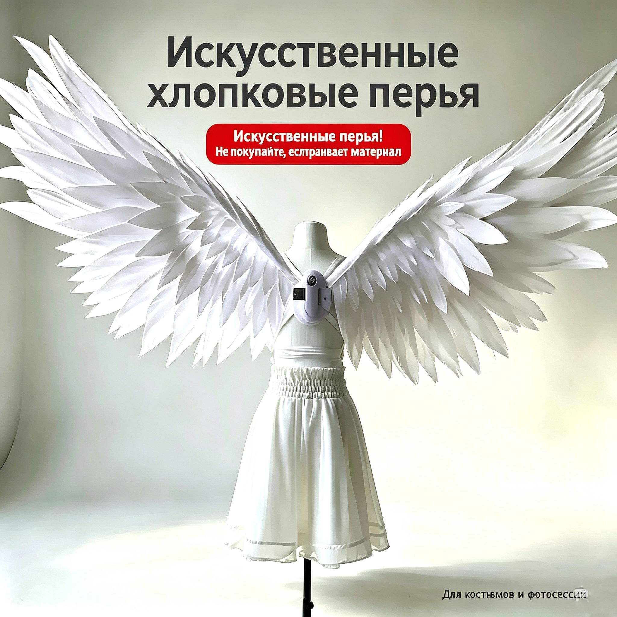 Крылья ангела динамичные / двигающиеся крылья ангела на батарейках / электрические, для создания атмосферы на День