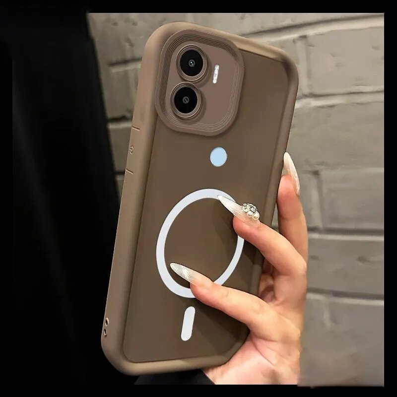 Чехол на REDMI A1 Plus REDMI A2 Plus / Редми A1+ Редми A2+ Мягкая оболочка, совместимый с MagSafe (магсейф), противоударный JTBSWX01