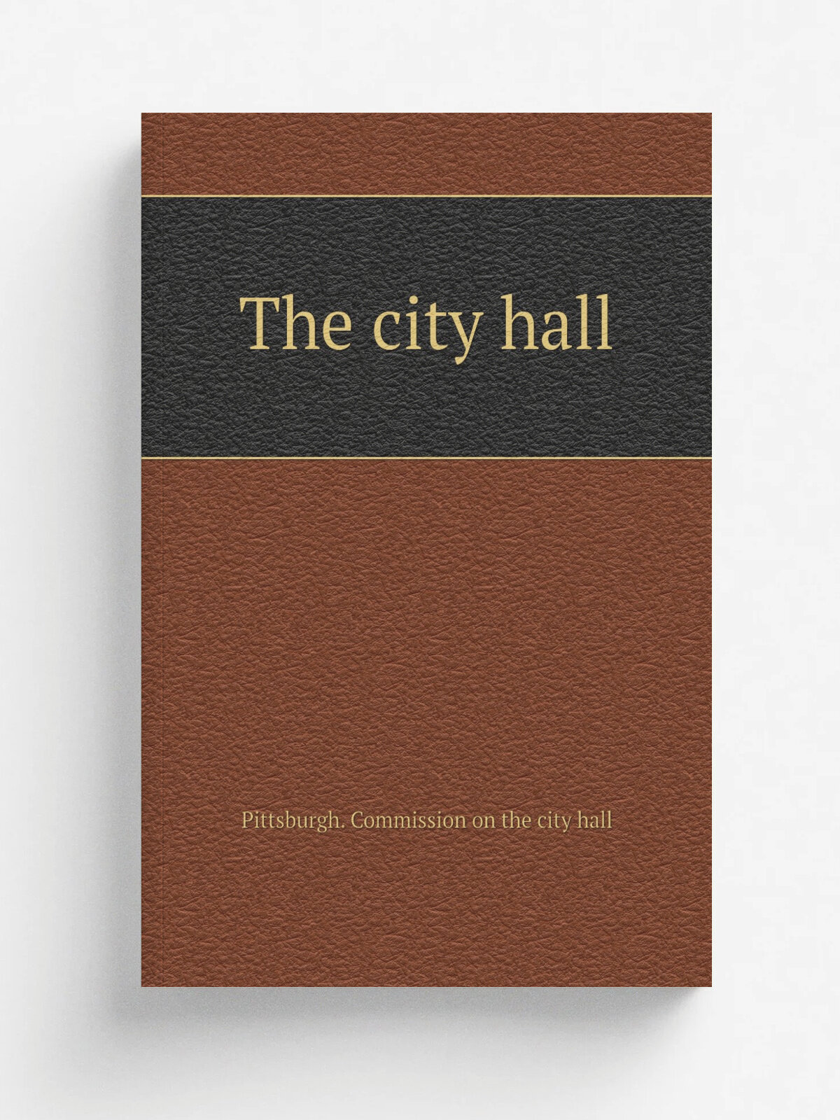 The city hall | Pittsburgh. Commission on the city hall | 1874 | Pittsburgh, Stevenson & Foster | Репринт