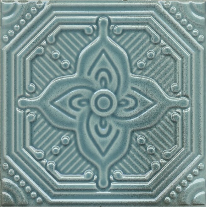 Декор Салинас лазурный 15×15 — KERAMA MARAZZI, артикул SSA004