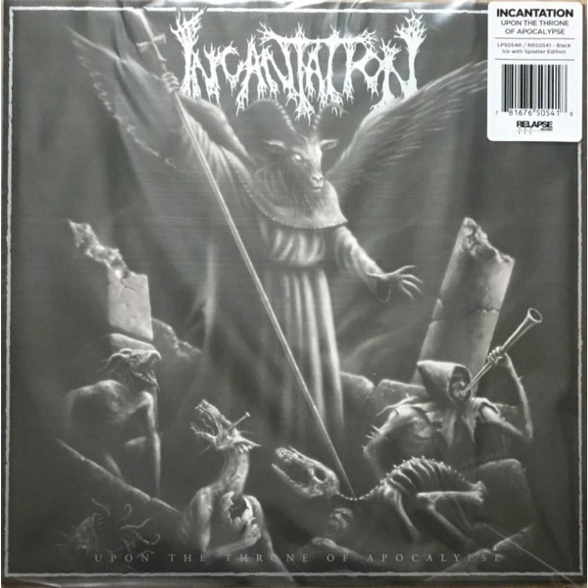 Виниловая Пластинка Incantation - Upon The Throne Of Apocalypse, Vinyl, LP, Black Ice With White Splatter