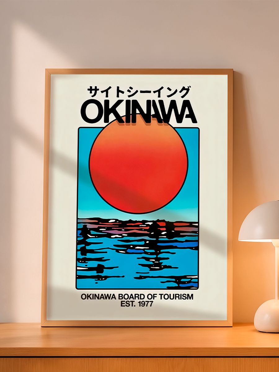Постер на стену для интерьера Okinawa Закат / Плакат формата А4 (21*30 см)