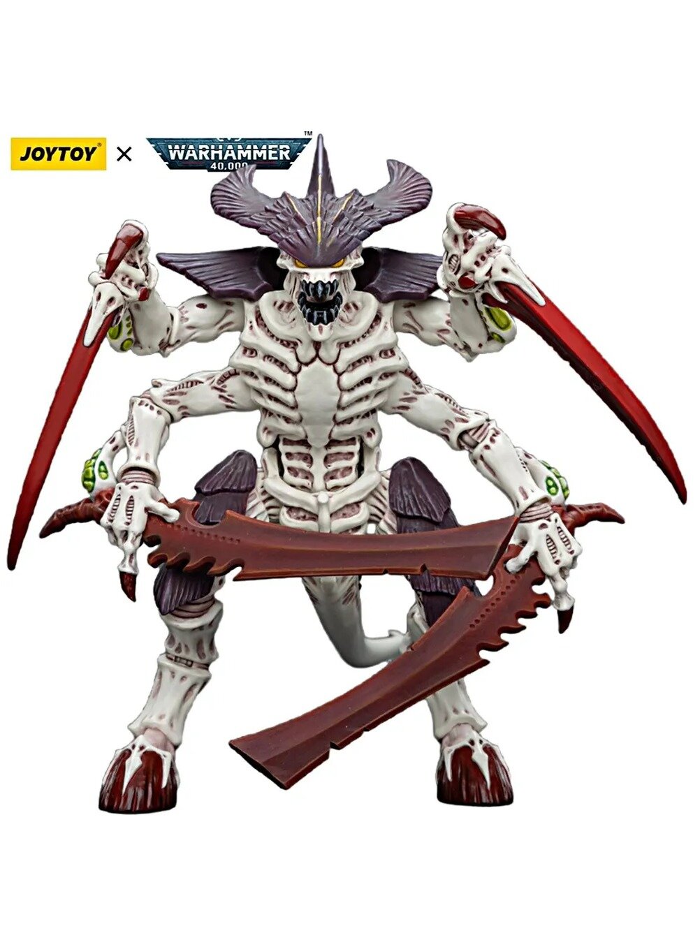 Коллекционная фигурка JOYTOY Warhammer 40000 Воин Тиранидов, масштаб 1/18, ABS пластик