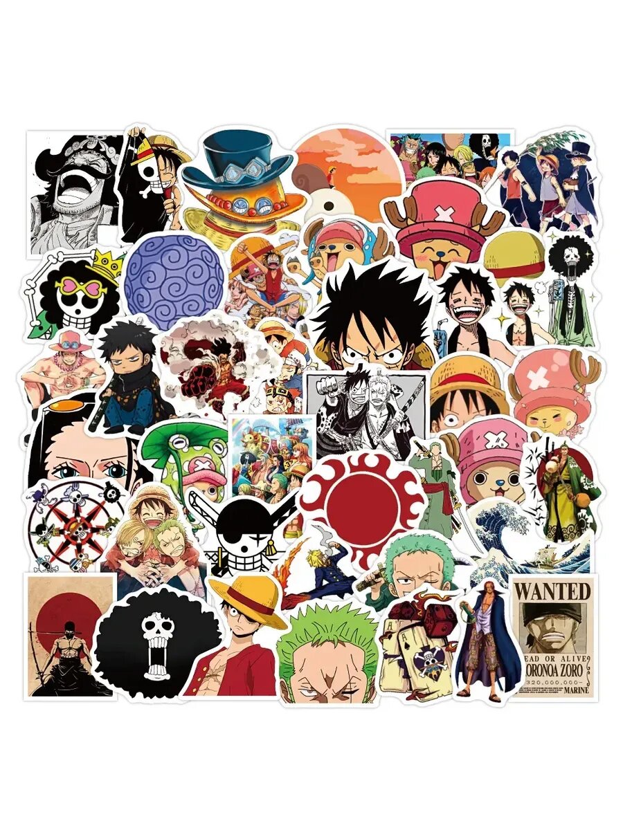 10 30 50 шт. аниме ONE PIECE мультфильм граффити наклейки DI