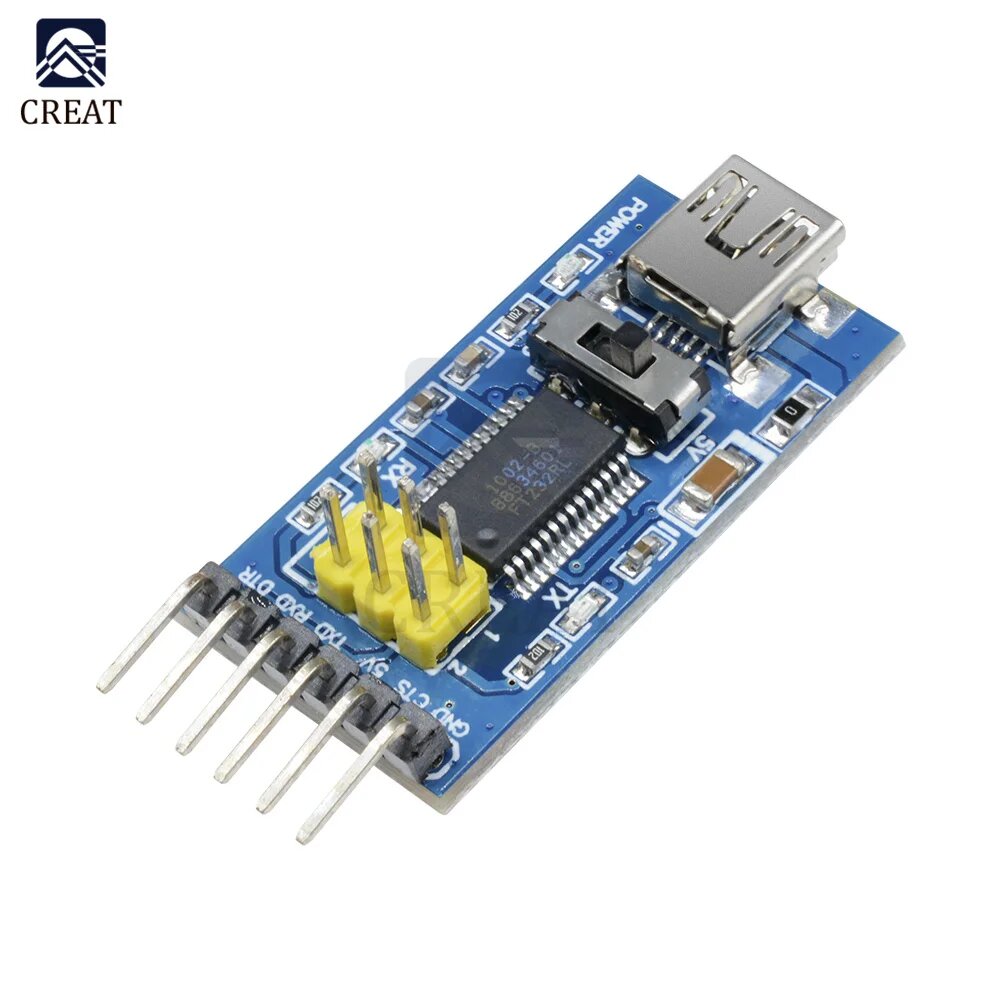 Модуль USB-TTL FT232RL, Синий