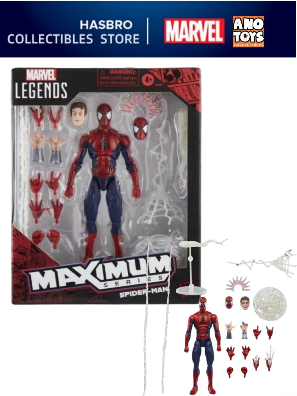 Игрушечные фигурки-украшения HASBRO Marvel Legends Maximum Series - Spiderman