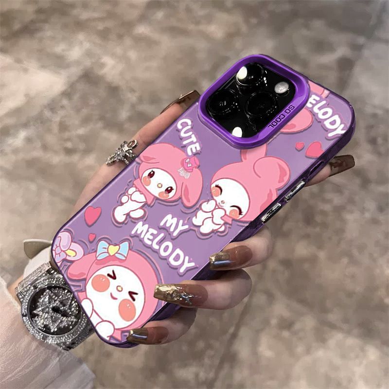 Чехол на Aйфон 13 Про Мак / IPHONE 13 PRO MAX принтом персонажа My Melody, антиударный силиконовый чехол