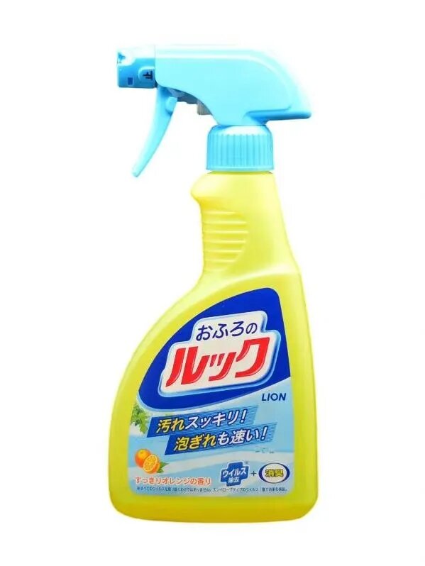 Lion Look For Bathroom Shine Wash Чистящее и полирующее молочко-крем для ванны, аромат цитрусовых, 400 гр. Япония.