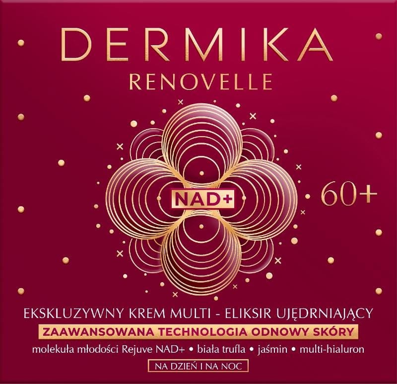 Крем для ухода за кожей Dermika Renovelle, эксклюзивный крем на день и ночь, мульти-эликсир лифтинговый, 50 мл