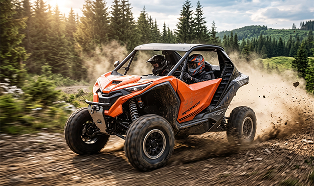 Подарочный сертификат Индивидуальное катание на багги CFMOTO ZForce Z10 Orange Fox, 1-2 чел 1 час