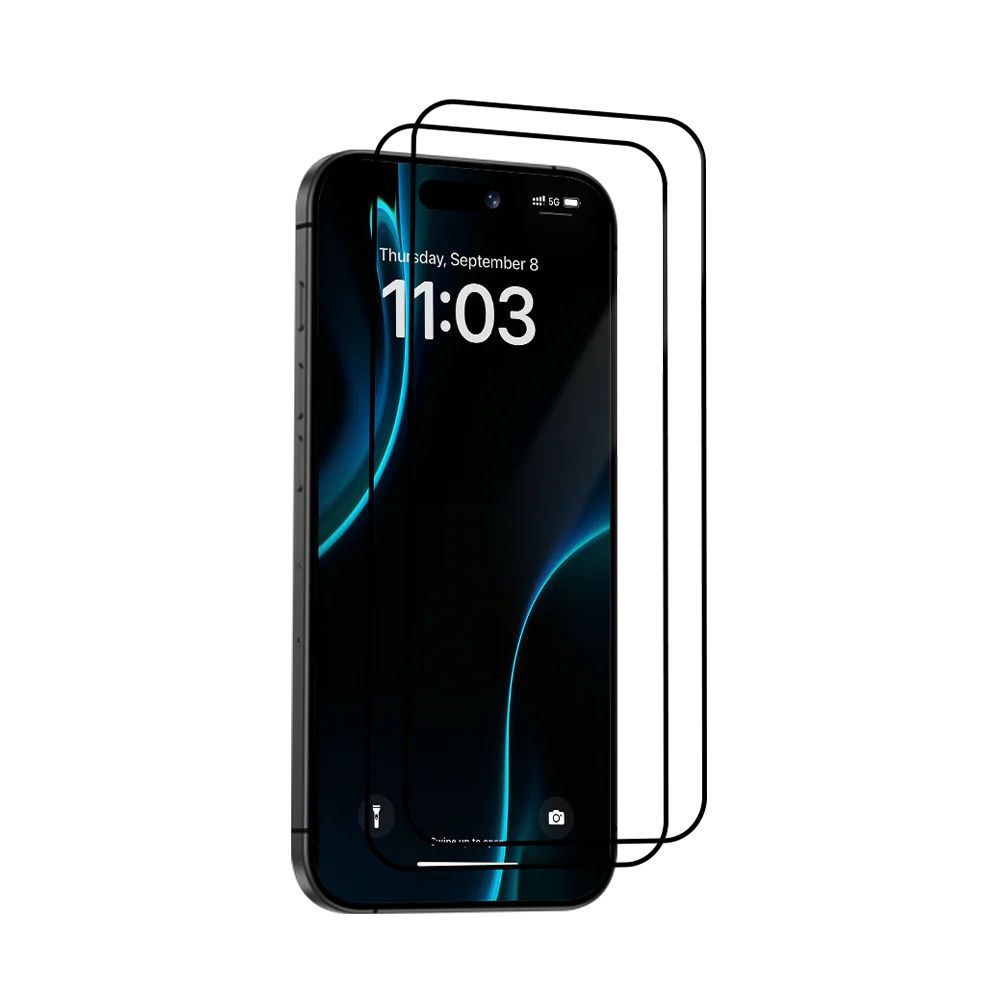 Защитное стекло Benks Ultra Shield HD для IPhone 18 Pro/17 Pro 6.3", Прозрачное с рамкой (0.3/Black)