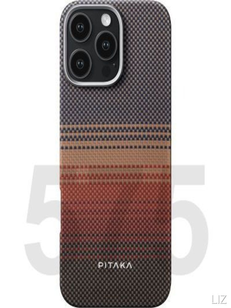 Чехол Pitaka для iPhone 16 Pro Max, кевлар, коричневый (KI1601SUM)