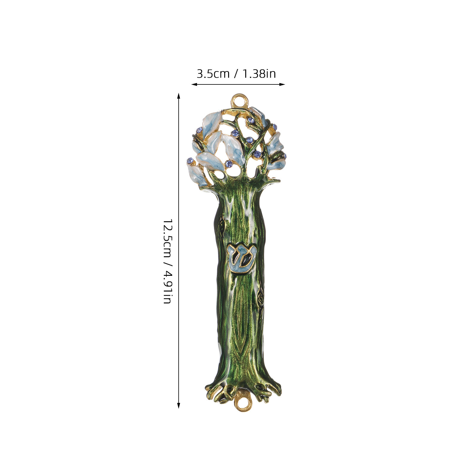 Mezuzah Для Двери Из Металла В Античном Дизайне Украсьте Дом 12.50X3.50X1.00Cm
