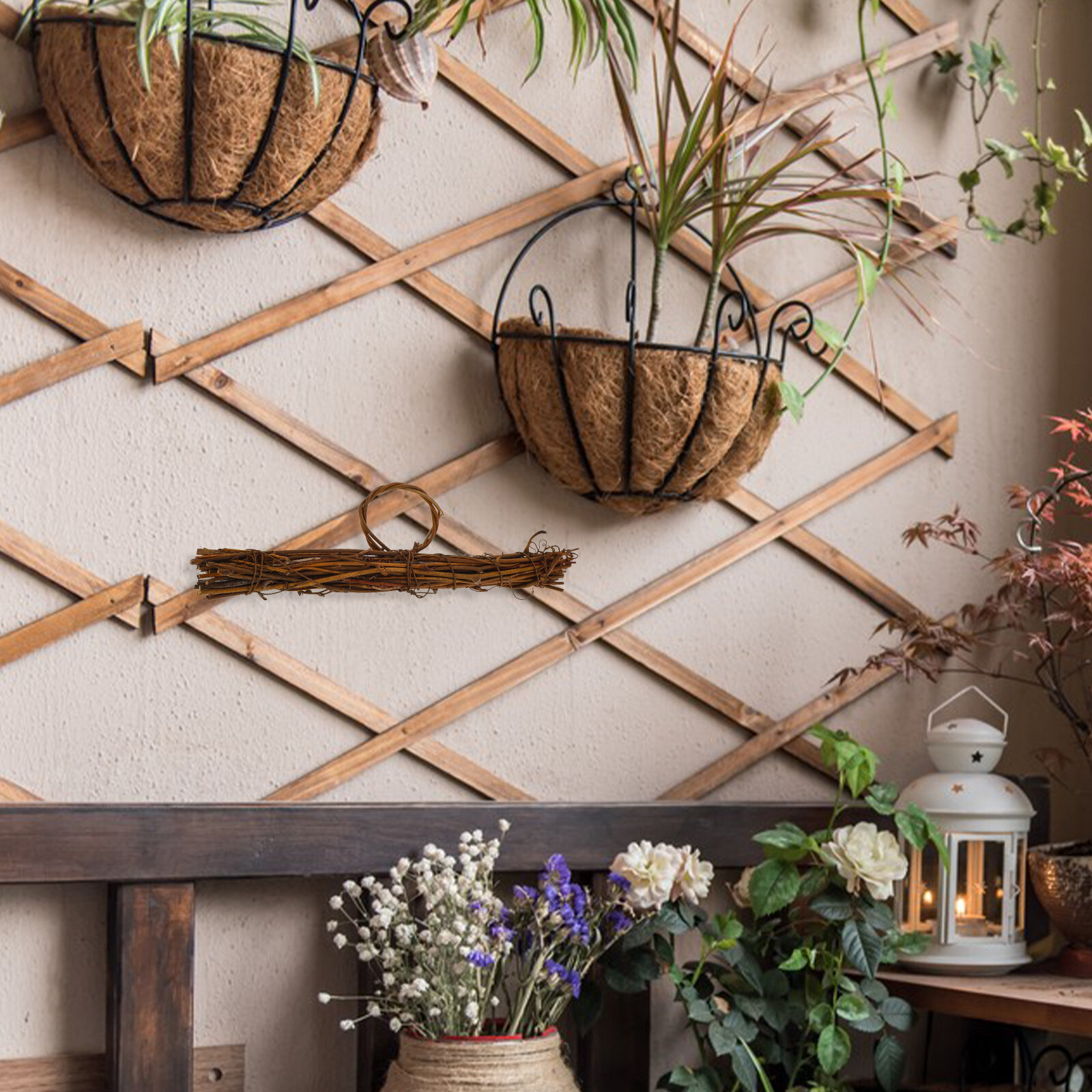 DIY Рамка Для Венка Из Ротанга Натуральный Материал 30.00X7.00X2.50CM