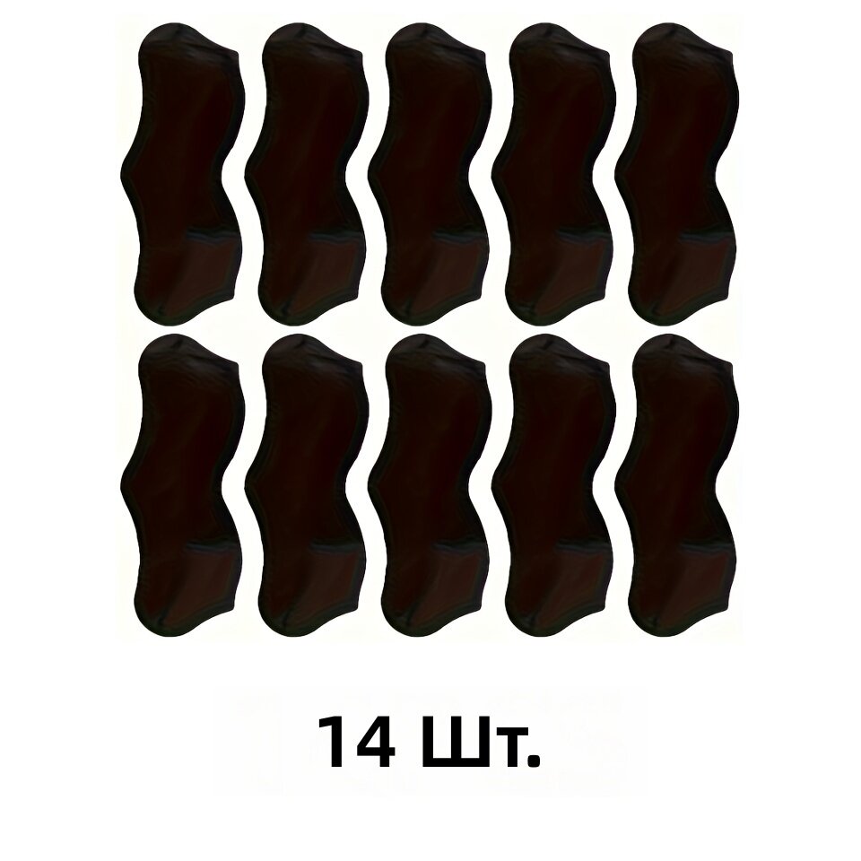 Носовые полоски с алоэ вера, без спирта, черные с белыми вкраплениями, 14 шт.