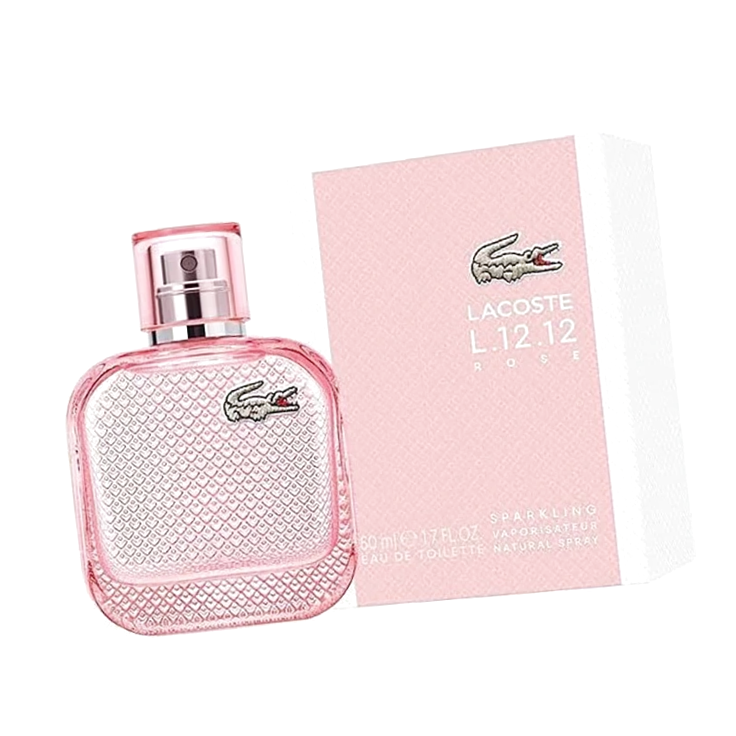 Искрящийся женский аромат 50 мл - L 12.12 Rose Sparkling Lacoste / Лакост Роз Спарклинг