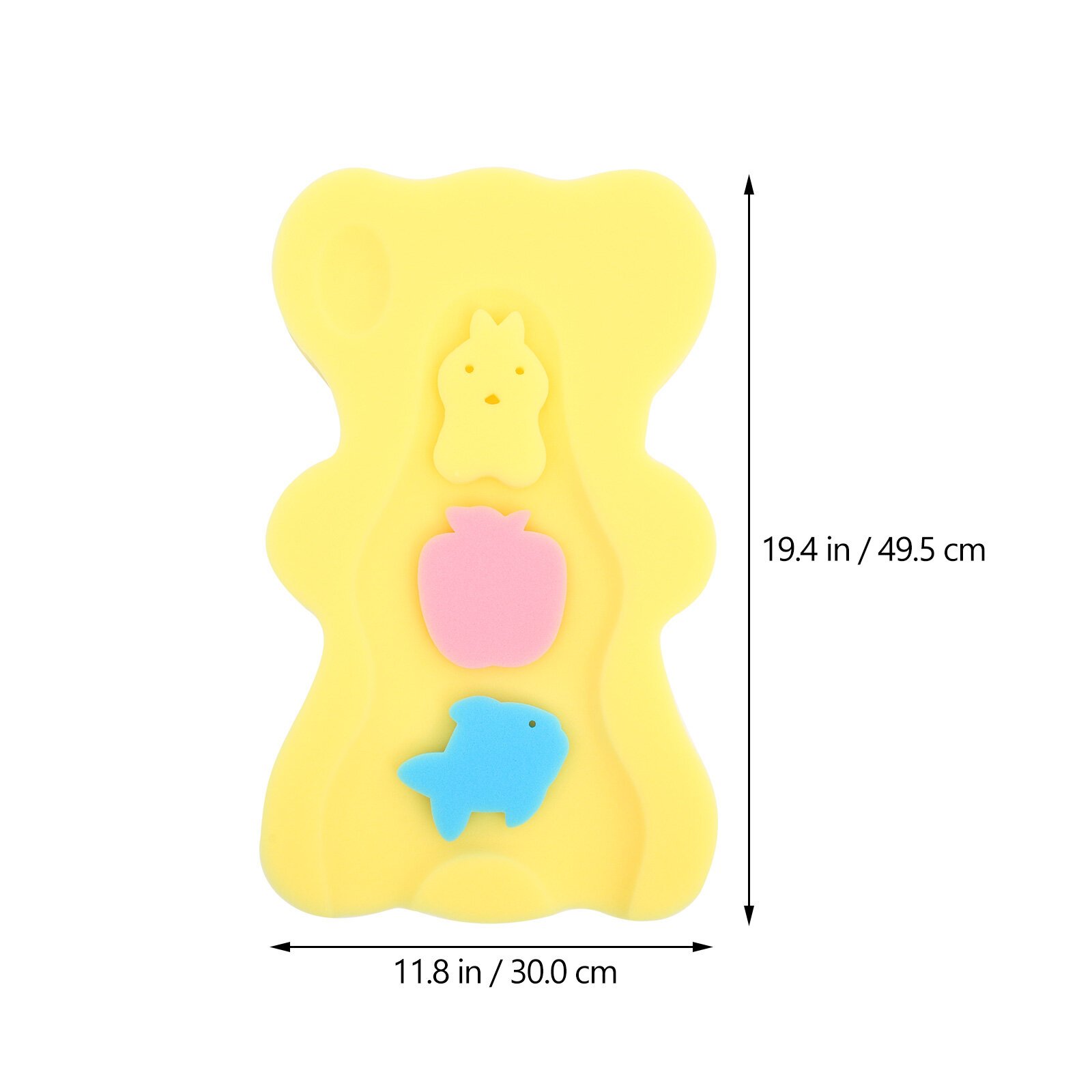 Подушка Для Ванны С Милым Дизайном Медведя 49.5x30 Cm Желтый