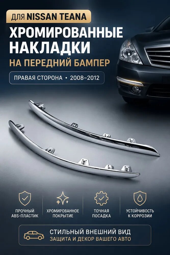 CoolTrendFun Молдинг автомобильный на бампер, 1 шт.