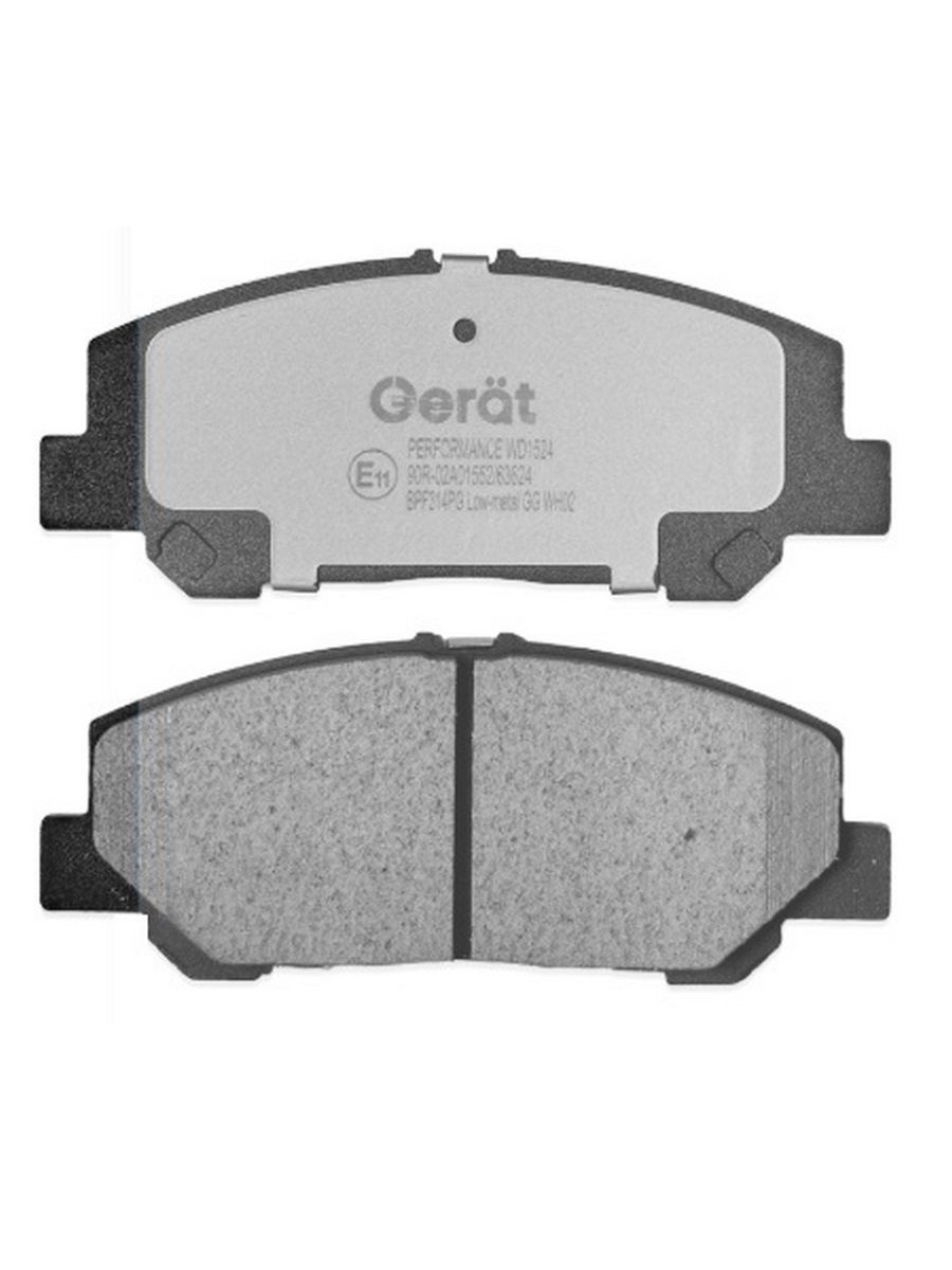 Тормозные колодки Gerat BPF314PG передние для а/м TOYOTA Estima / Тойота Эстима