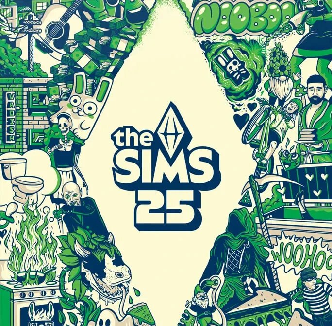 Виниловая пластинка OST (Game) - The Sims 25 (Various Artists) (Black Vinyl 2LP)