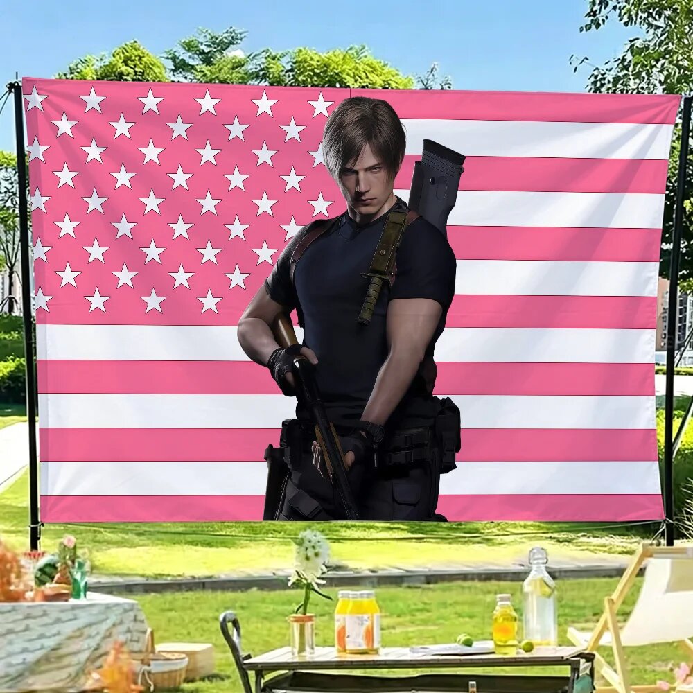 Баннер Leon K-Kennedy-S с флагом США QZ90x150CM, 3
