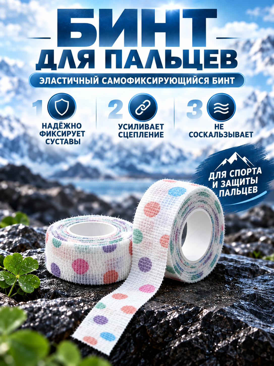 Бинт для пальцев эластичный самофиксирующийся, мягкая повязка‑лента, защита пальцев рук для детей во время тренировок и письма