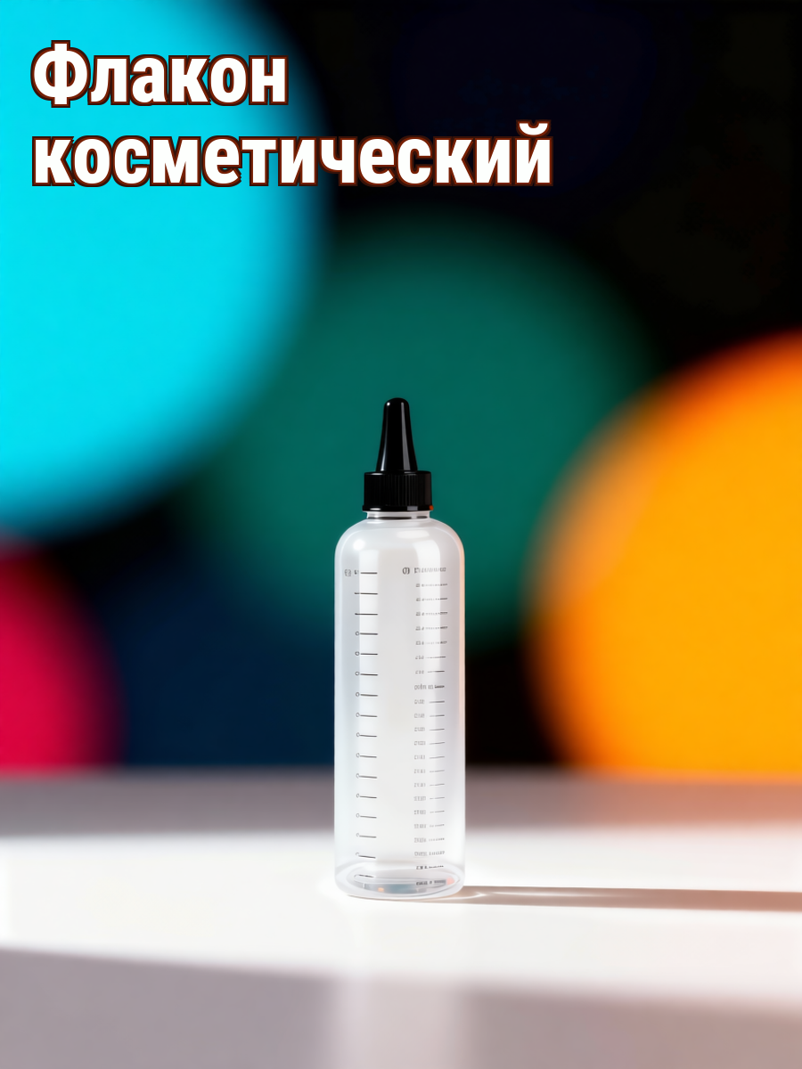 4 Шт 500мл Бутылки Для Окрашивания Волос С Узким Горлом 24.50X6.00X6.00Cm