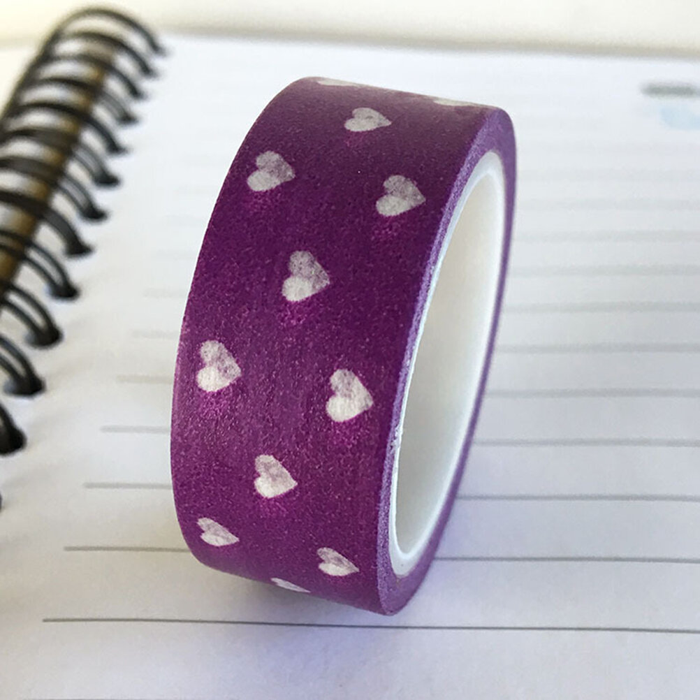 2pcs Ленты Washi Оригинального Фиолетового Цвета Для Декора Тетрадей И Подарков Из Бумажной Ленты 2pcs