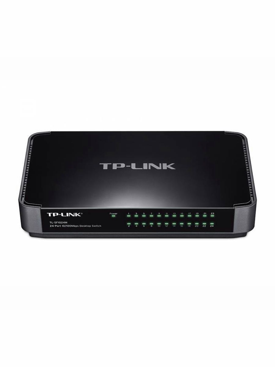 Коммутатор TP-LINK 24 порта 100 Мбит/с, неуправляемый, уровень L2 (TL-SF1024M)