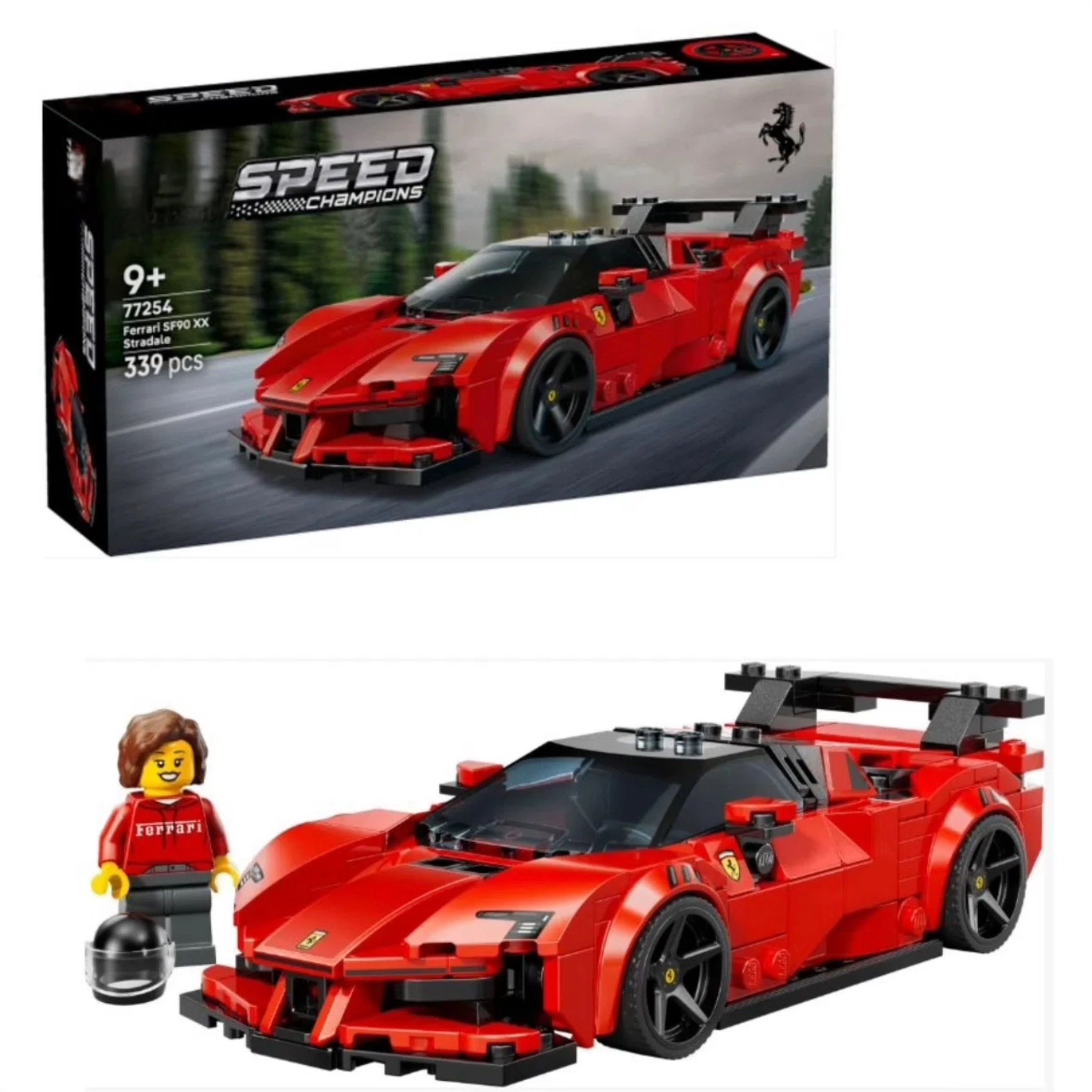Конструктор SPEED CHAMPIONS Спортивный автомобиль Ferrari SF90 XX Stradale, 339 деталей