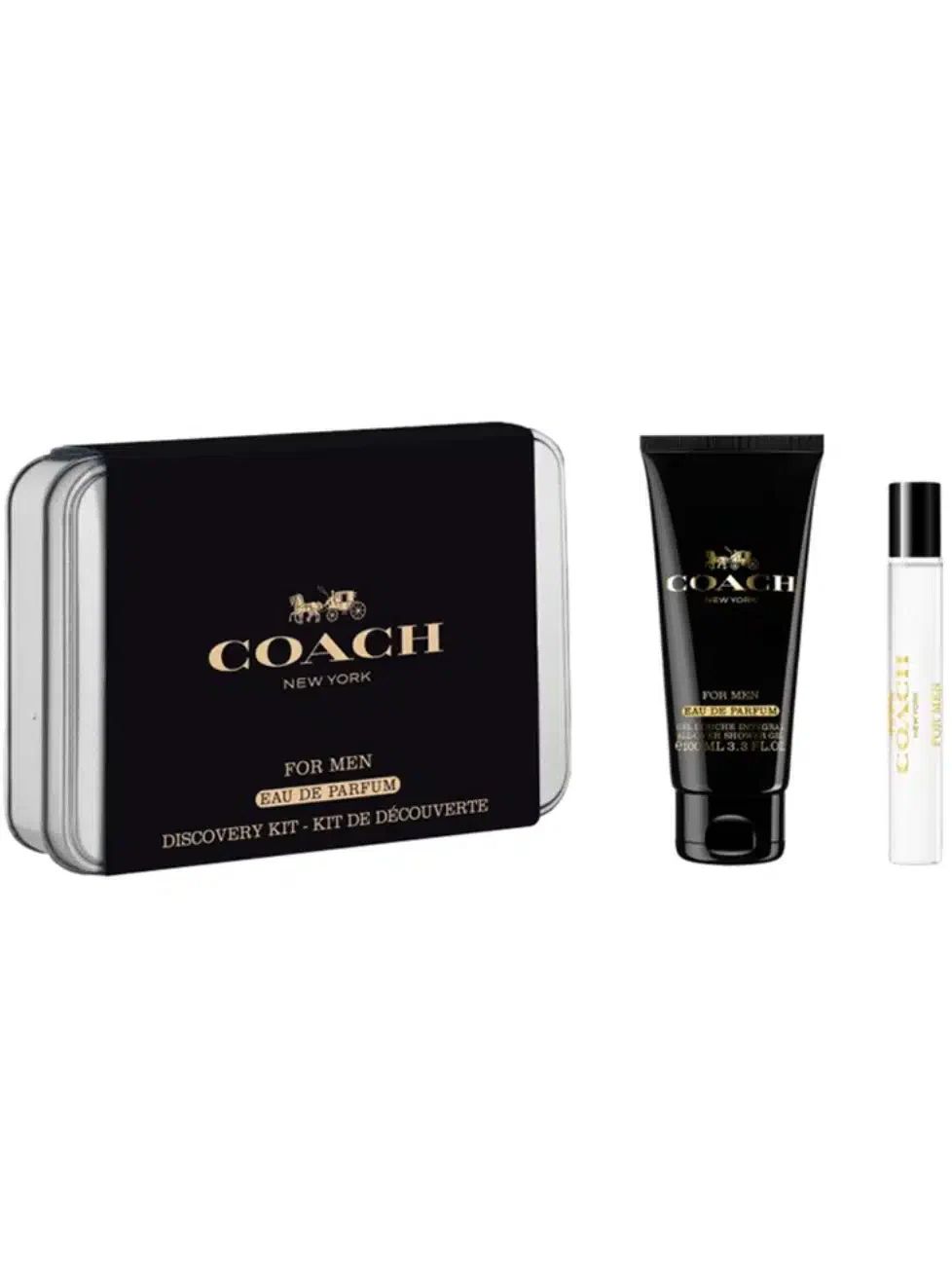 Набор подарочный мужской COACH Парфюмерная вода мини-спрей 7,5 мл + гель для душа 30 мл