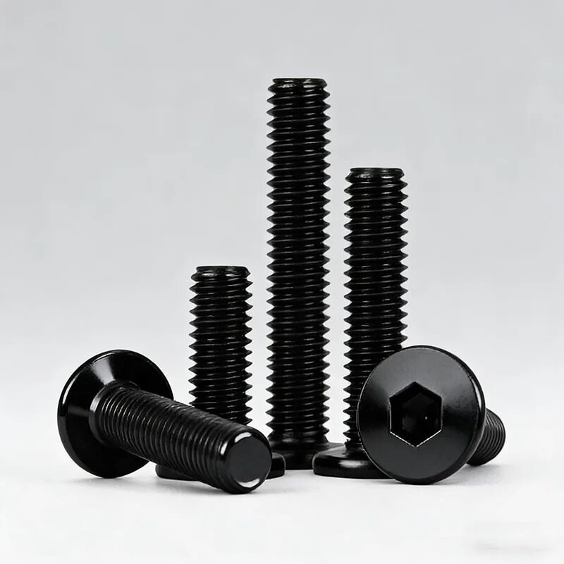 JARBLUE Болты М2-М6 черные из нержавеющей стали 304 6mm, M2.5(25PCS)