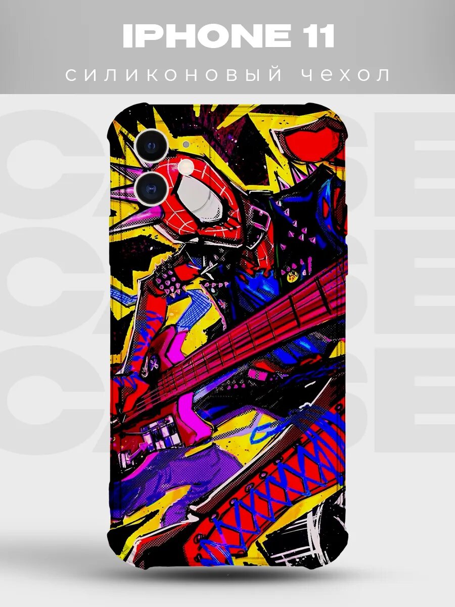 Чехол на iPhone 11 Человек-паук spiderman комикс spider man