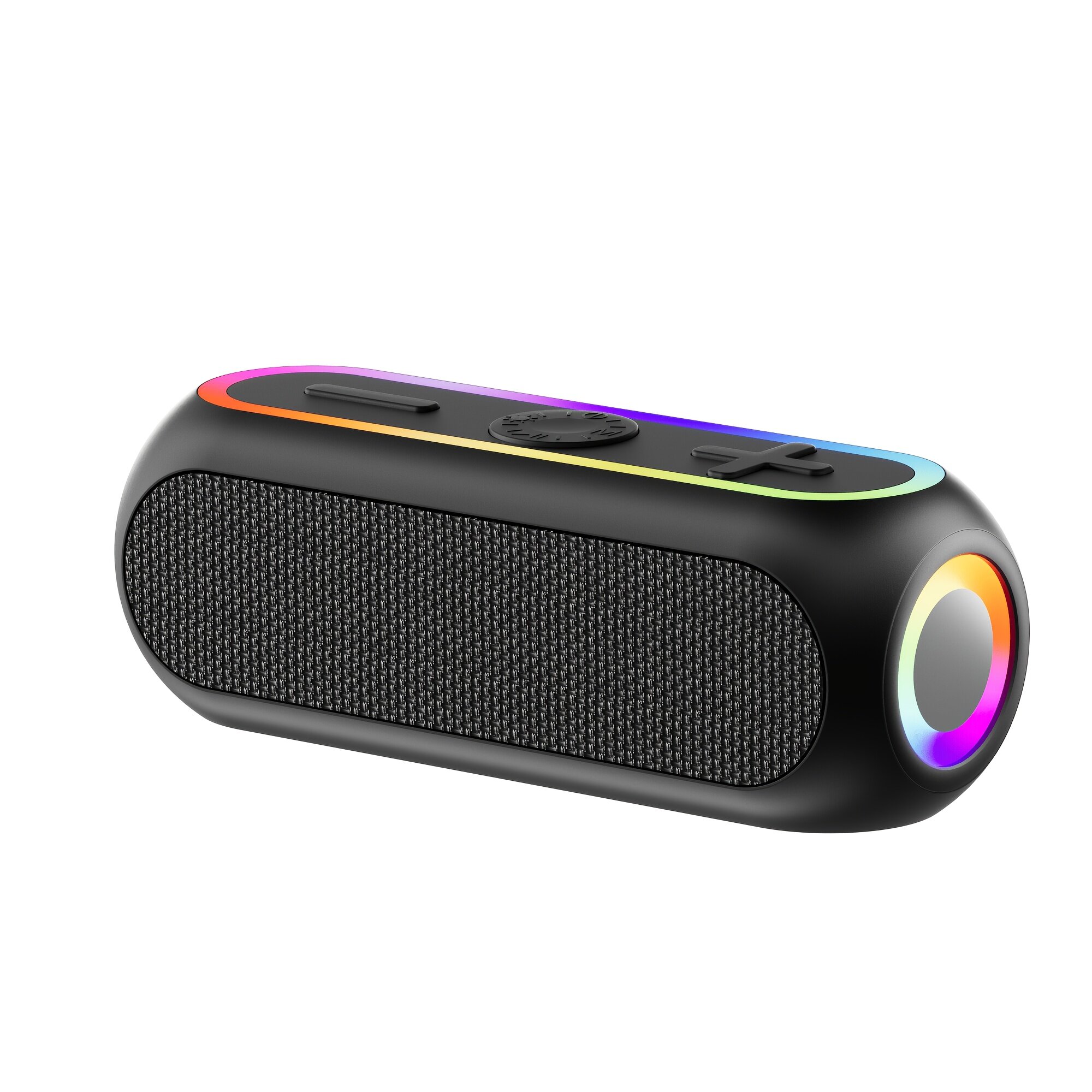 Портативная беспроводная колонка со стереосабвуфером, 25 Вт, RGB подсветка, TWS, USB, TF, AUX, для игр и улицы, цвет: черный