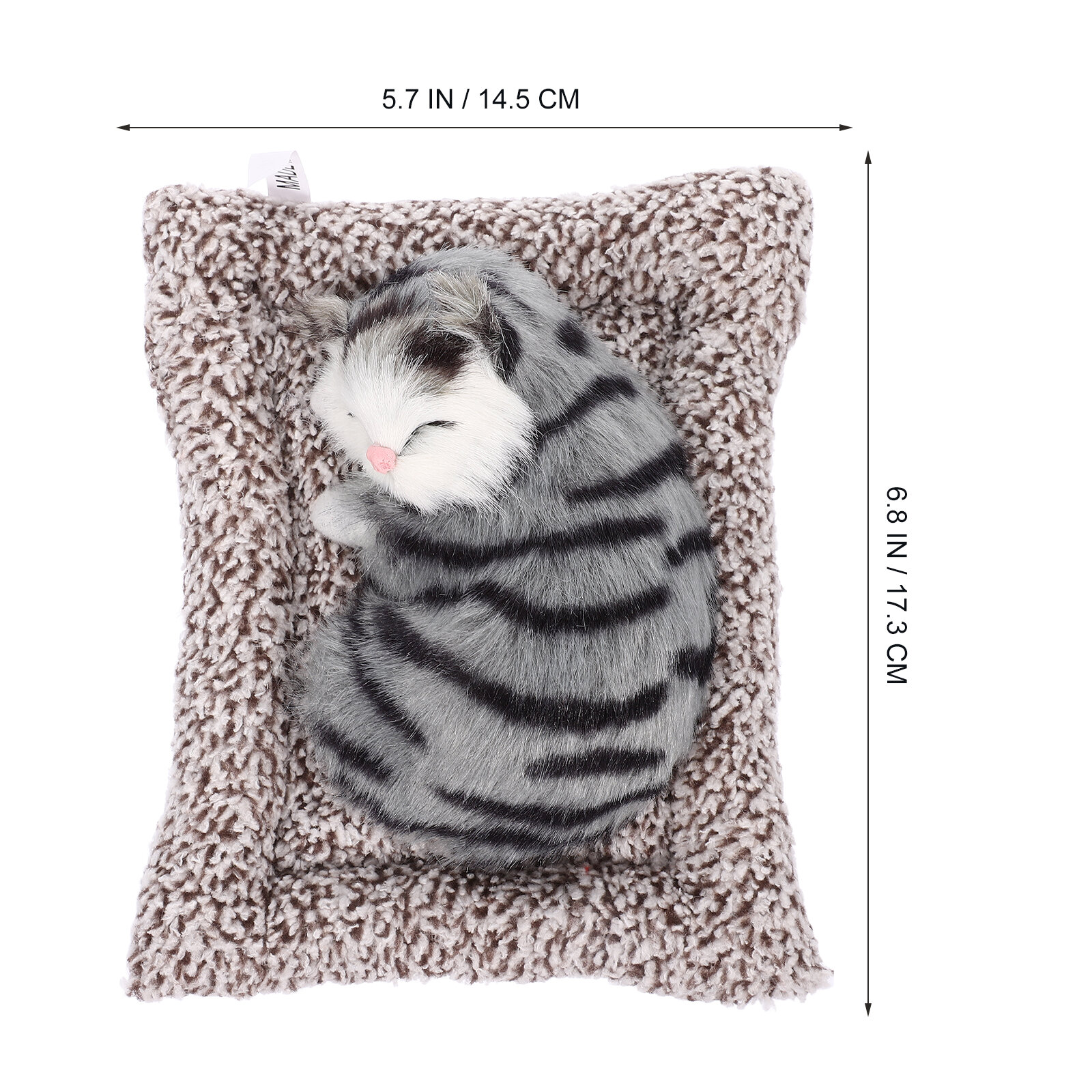 Декоративная Фигурка Кошки Из Бамбукового Угля Для Авто 17.30X14.50X5.00CM