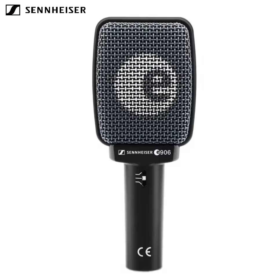 Динамический микрофон Sennheiser E906 суперкардиоидного типа для гитарных усилителей, ударных инструментов, сцены, студийной записи E 906