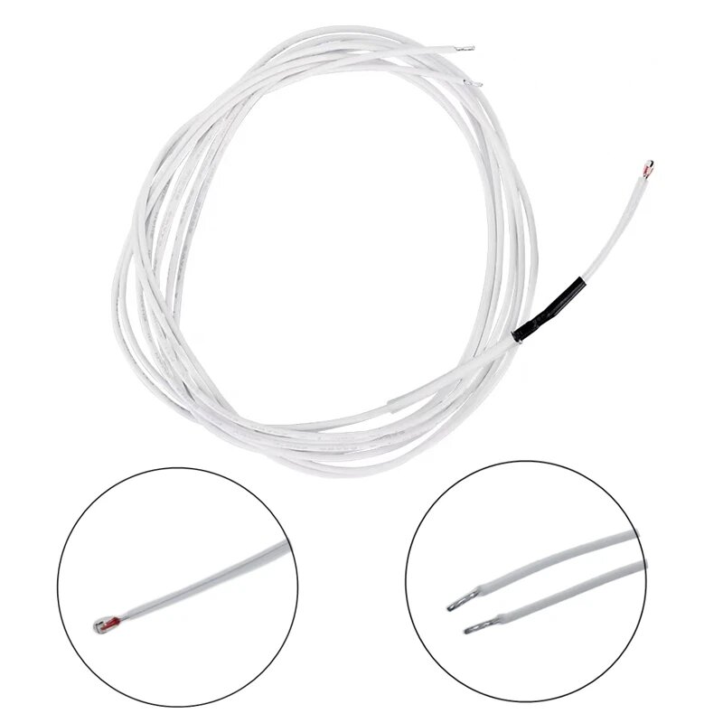 Термисторы NTC 3950 Kuvan 100кОм с кабелем 1м 5pcs, Without terminal