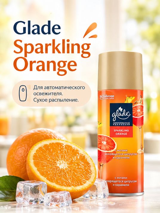 Glade сменный баллон Sparkling orange, 269 мл