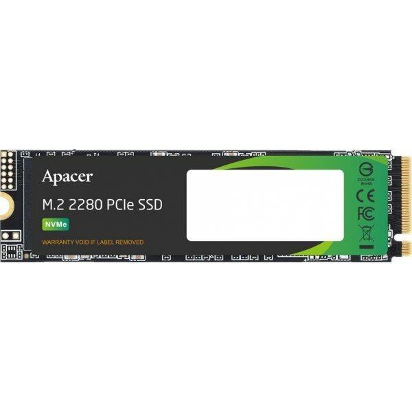SSD накопитель Apacer AS2280P4 512ГБ, M.2 2280, PCIe 3.0 x4, NVMe, M.2, rtl (ap512gas2280p4-1)