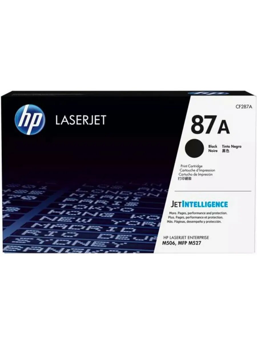 Картридж для лазерного принтера HP 87A Black (CF287A), официальная гарантия