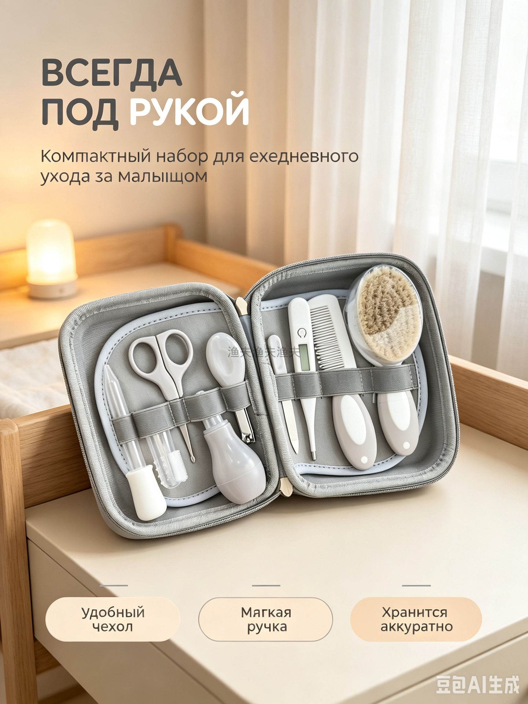Гигиенический набор для новорожденных.9 шт.