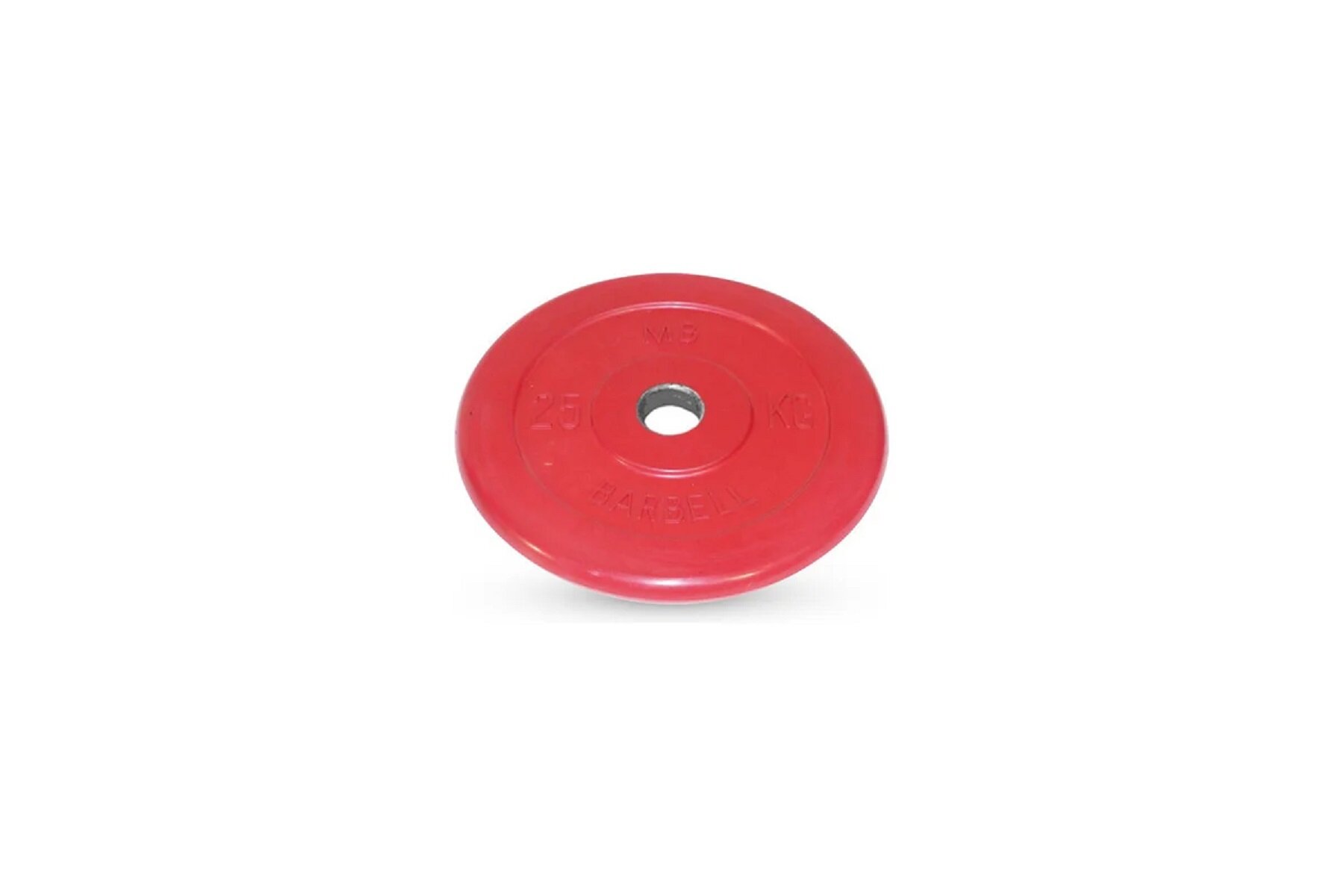 Диск для штанги Barbell d 51 мм, 25 кг цветной, обрезиненный