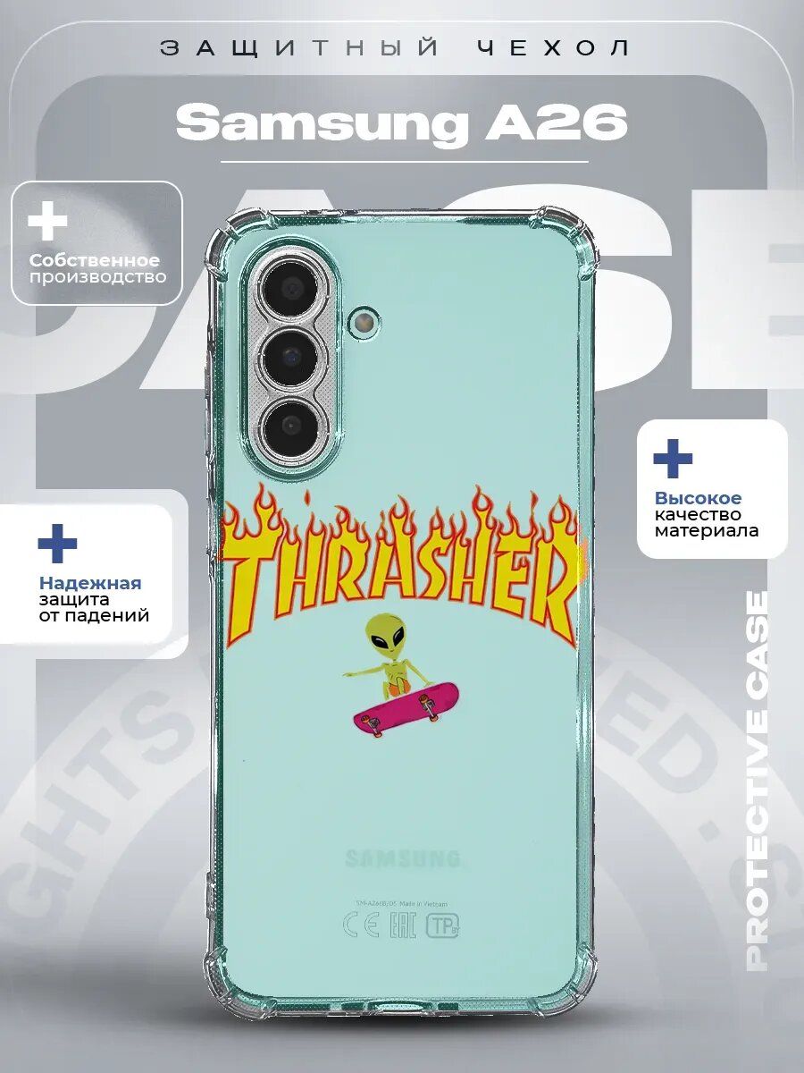 Чехол на Samsung A26 с принтом Thrasher
