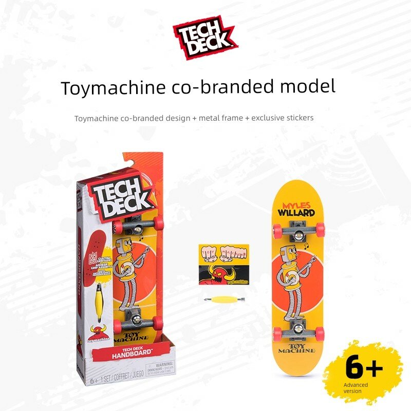 TechDeck x Toymachine Мини-велосипед для пальцев настольная игрушка релаксация 100 символов